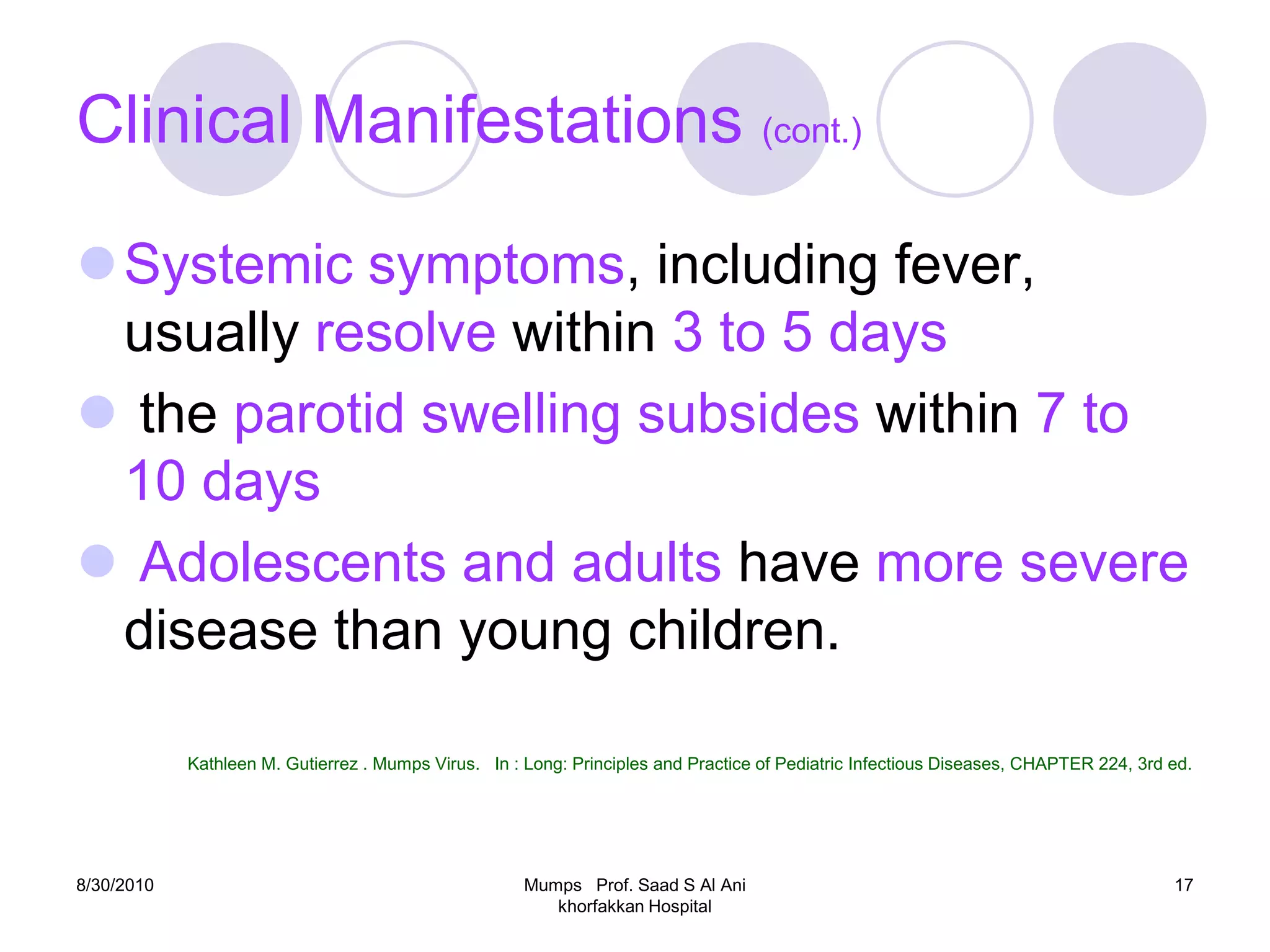Mumps | PPT