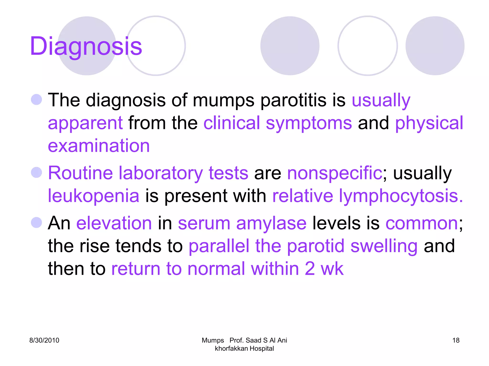 Mumps | PPT