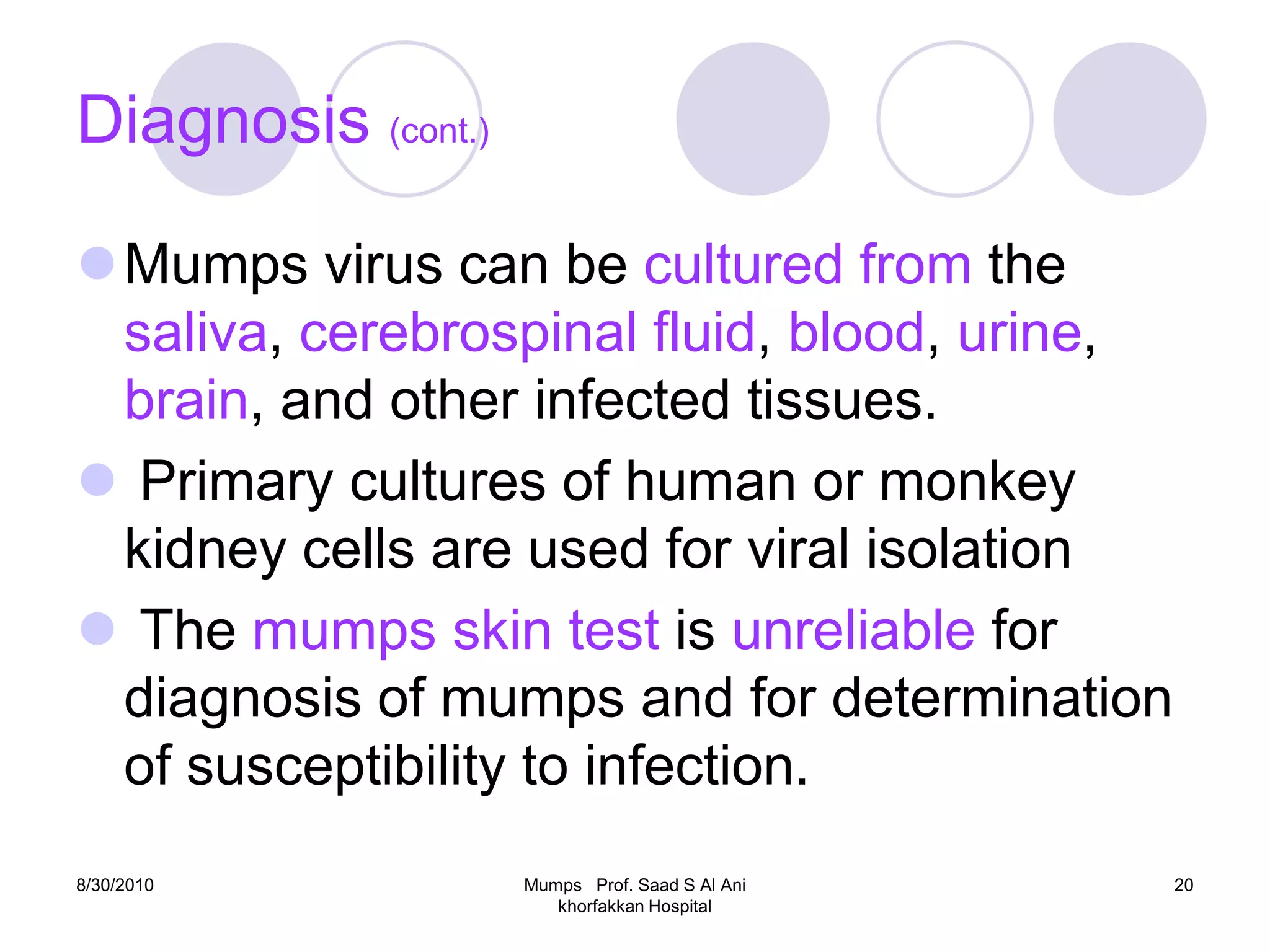 Mumps | PPT