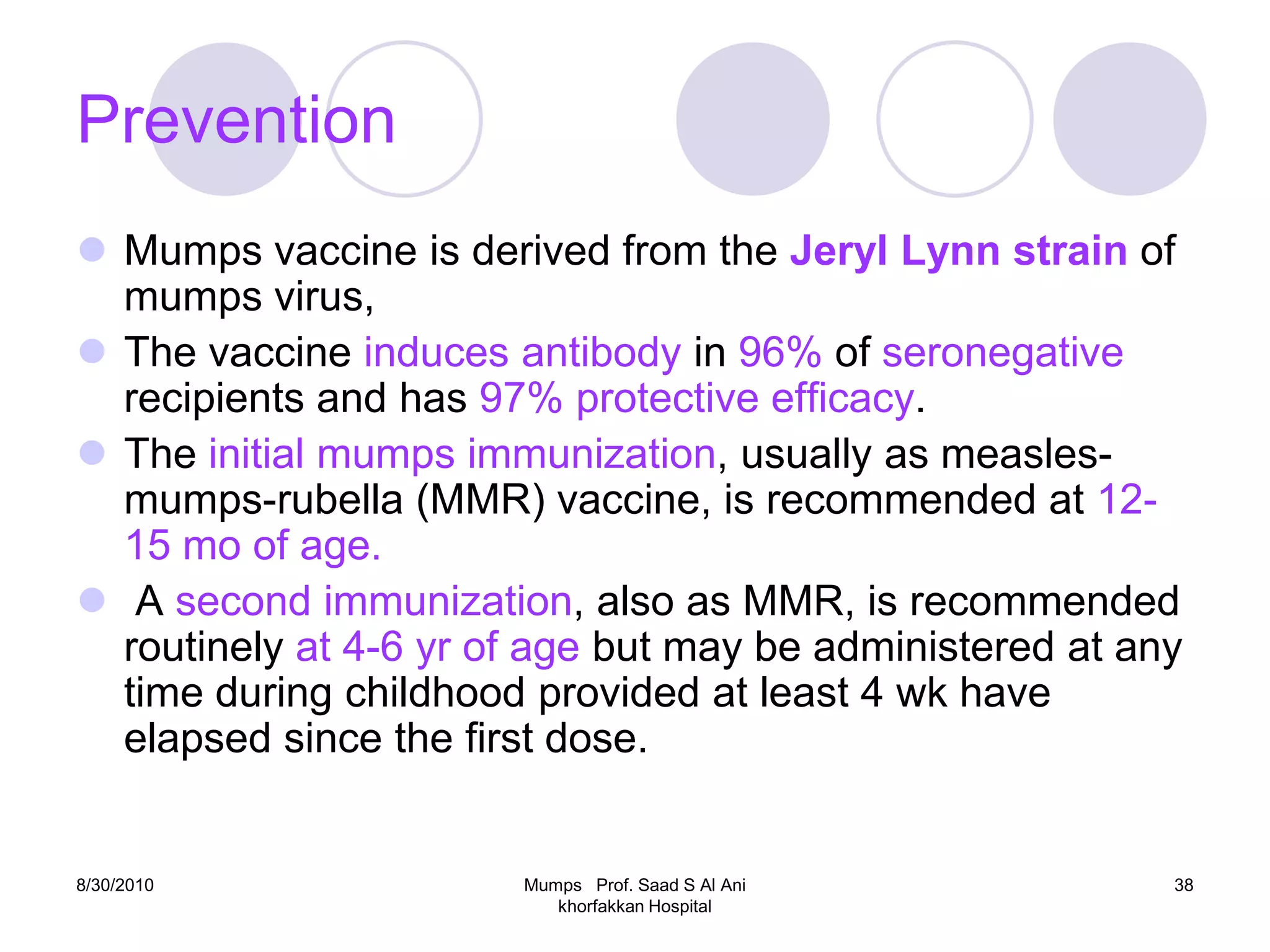 Mumps | PPT