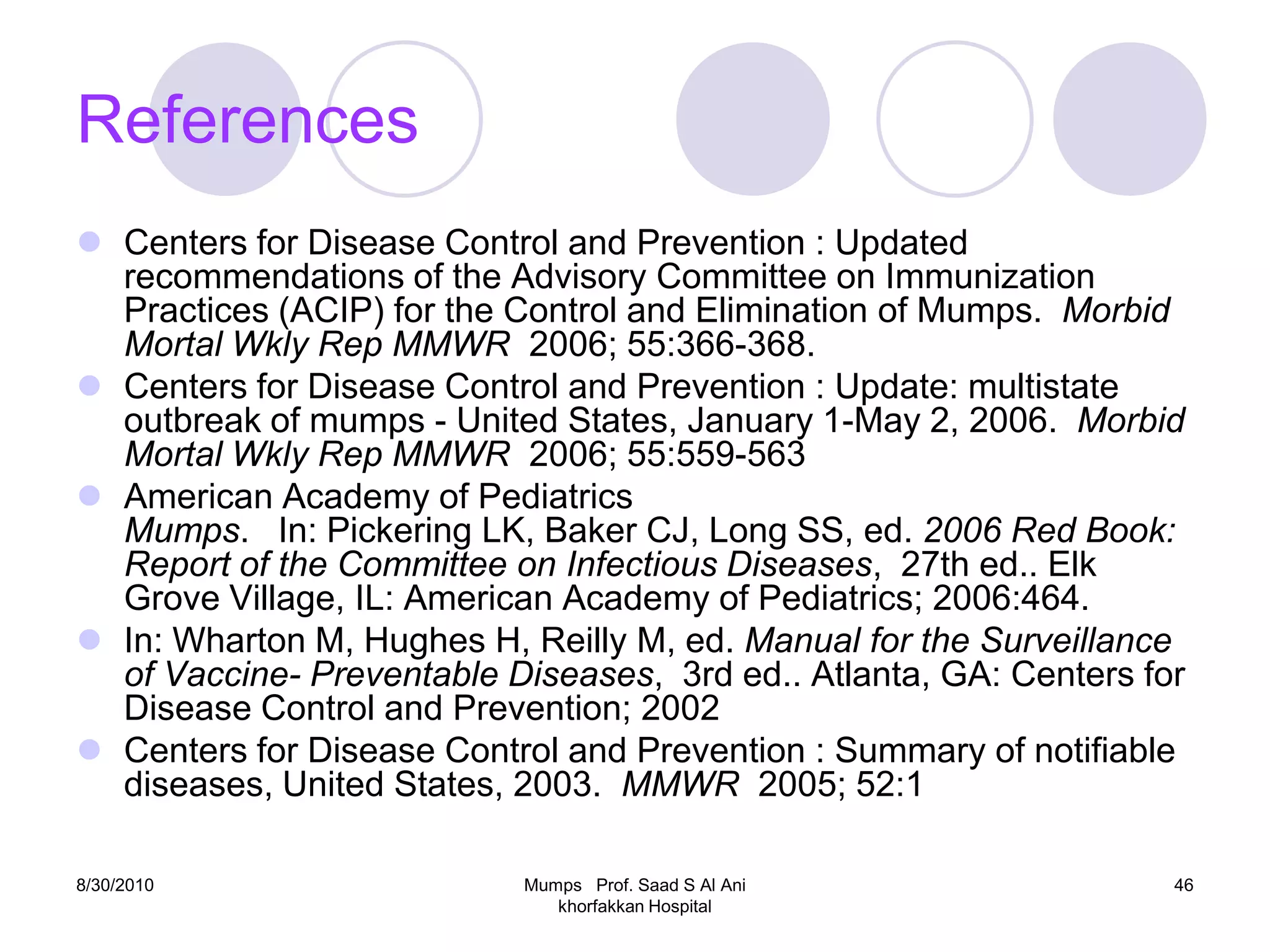 Mumps | PPT