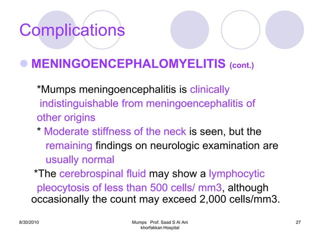 Mumps | PPT