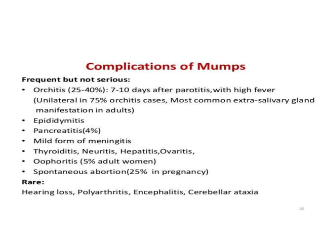 viral parotitis( MUMPS) | PPT