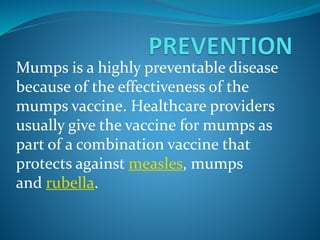 MUMPS Department of Physiotherapy, SHUATS | PPT