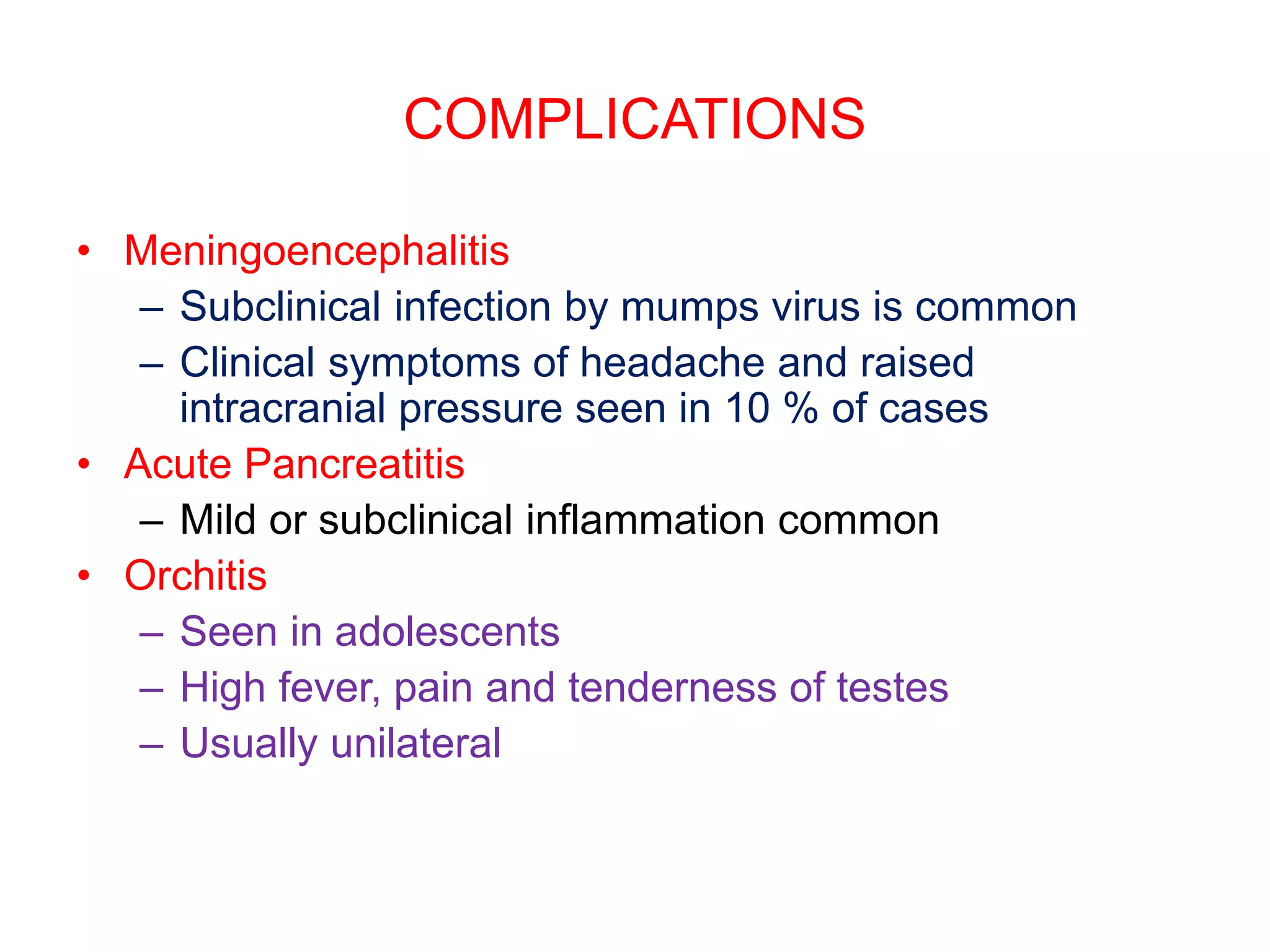 Mumps in children 2021 | PDF