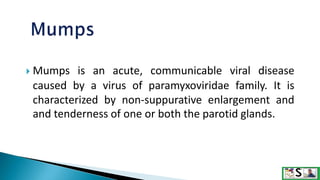 Mumps in english | PPT