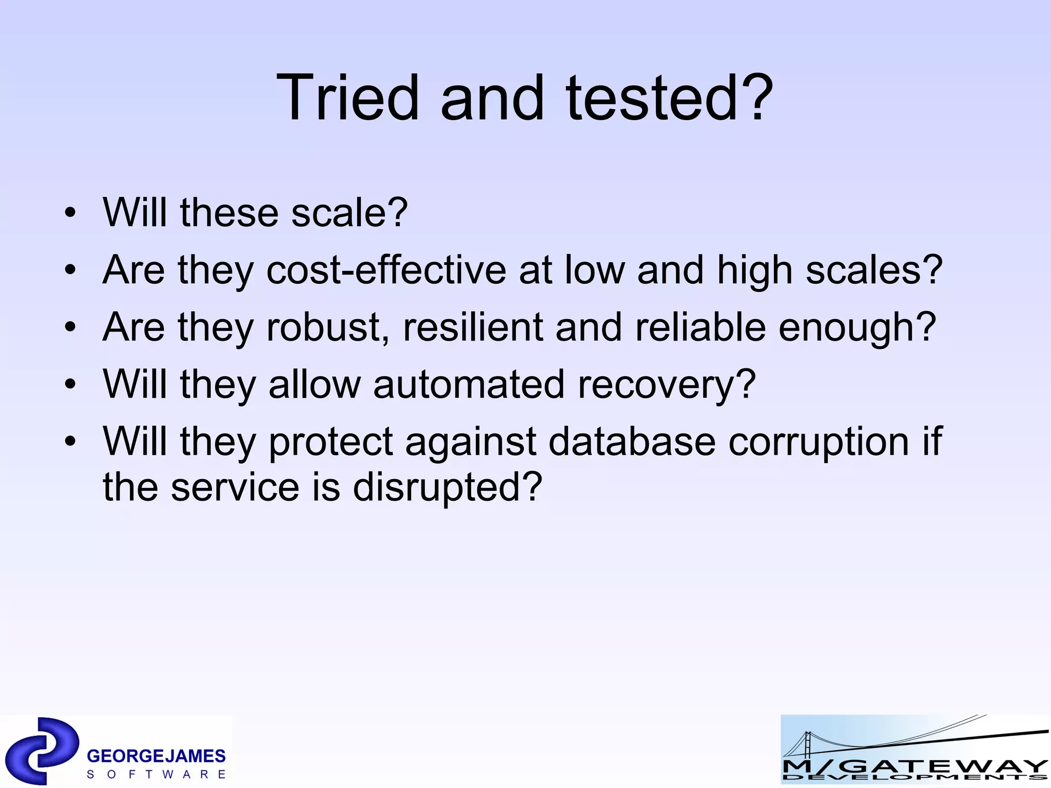 Mumps the Internet scale database | PPT