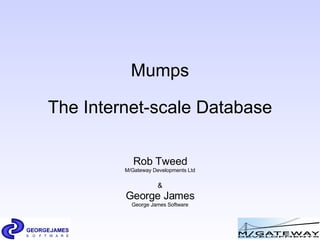 Mumps the Internet scale database | PPT