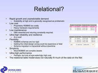 Mumps the Internet scale database | PPT