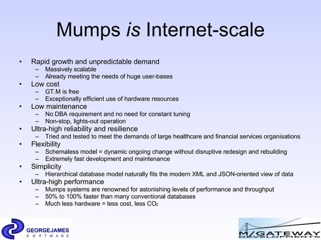 Mumps the Internet scale database | PPT | Databases | Computer Software ...