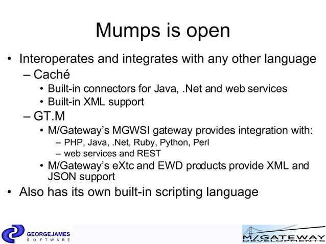 Mumps the Internet scale database | PPT | Databases | Computer Software ...