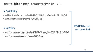 MikroTik Internet Route Filter | PDF