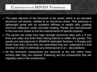 Mivan aluminium formwork | PPTX