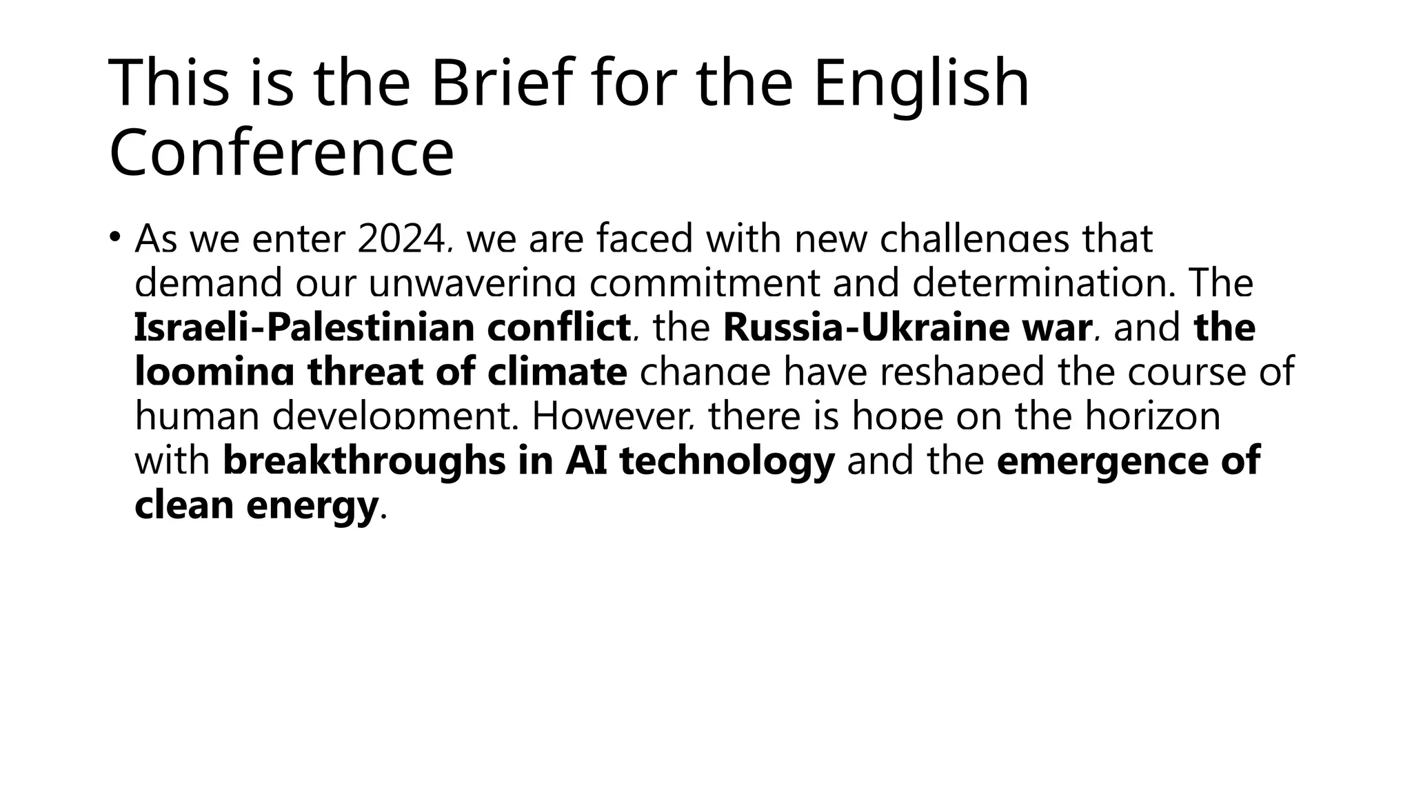 MUN - ECOSOC - Introduction to a research project | PPTX