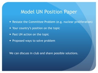 Model UN 1 | PPTX