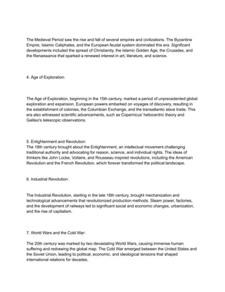 World history | PDF | Geography | Science