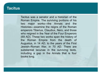 Historians in ancient history | PPTX