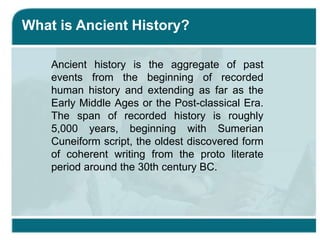 Historians in ancient history | PPTX