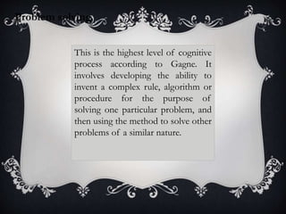 gagnes heirarchy of learning | PPTX