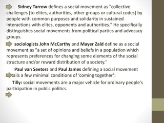 Social movement | PPTX
