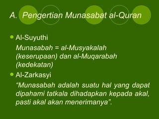 Munasabat al quran | PPT