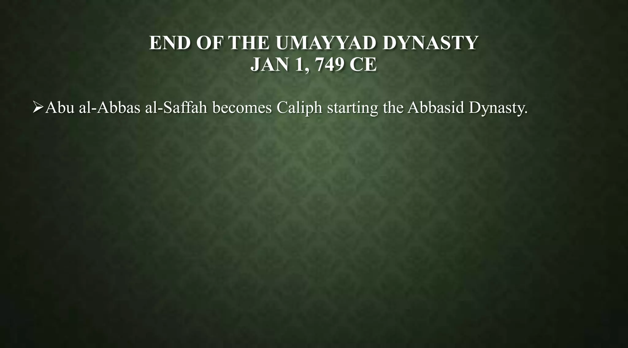 complete history of caliphate Umayyad | PPTX