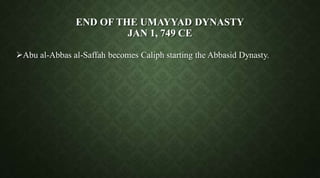 complete history of caliphate Umayyad | PPTX