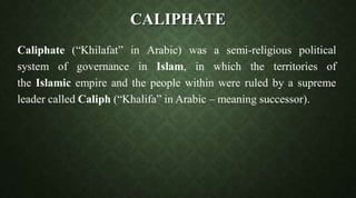 complete history of caliphate Umayyad | PPTX