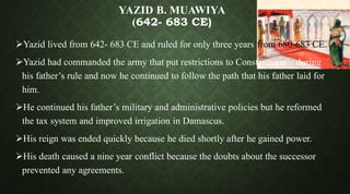 complete history of caliphate Umayyad | PPT