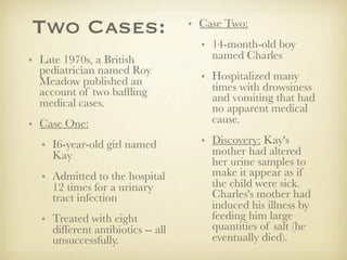 Munchausen syndrome final psychology | PPT