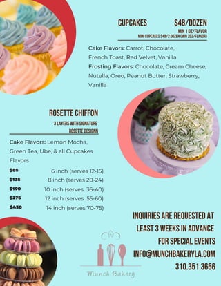 Munch Catering Menu.pdf | Desserts and Baking | Food & Drink