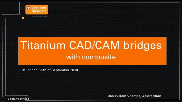 Titanium CAD Bridges with composite | PDF