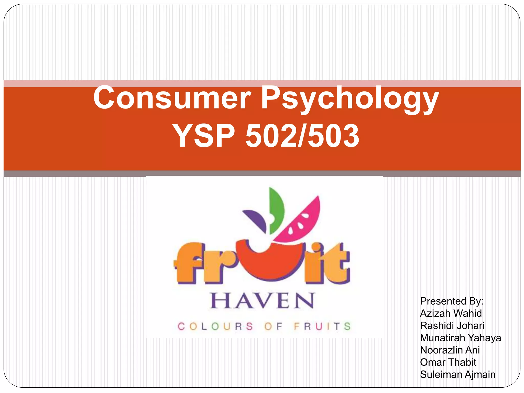 Mundane product fruit haven. final | PPTX