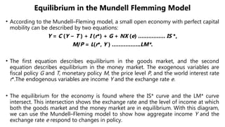Mundell Flemming Model - Advanced Macroeconomics | PPTX
