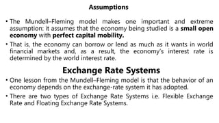 Mundell Flemming Model - Advanced Macroeconomics | PPTX