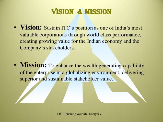 PPT OF ITC (INDIA TOBACCO COMAPANY)