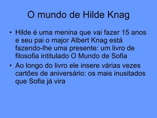 Mundo de Sofia Resumo | PPT