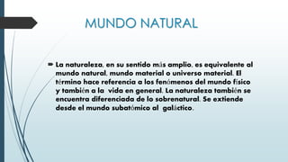 Mundo natural | PPTX