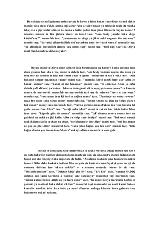 MUFEEDAH HAUSA NOVELS | DOC