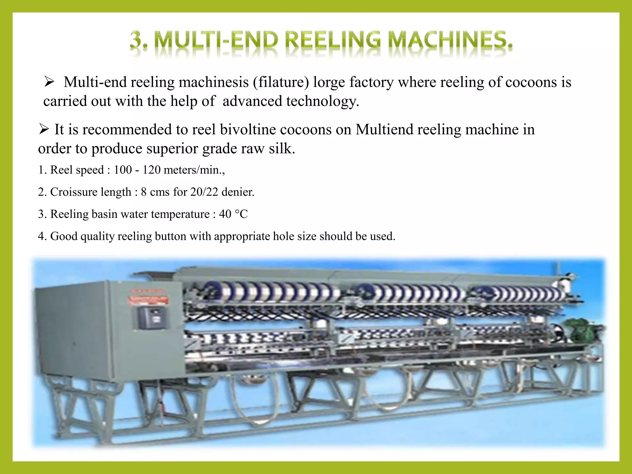 Sericulture - Post Cocoon Technology / Processing of Cocoons | PPTX