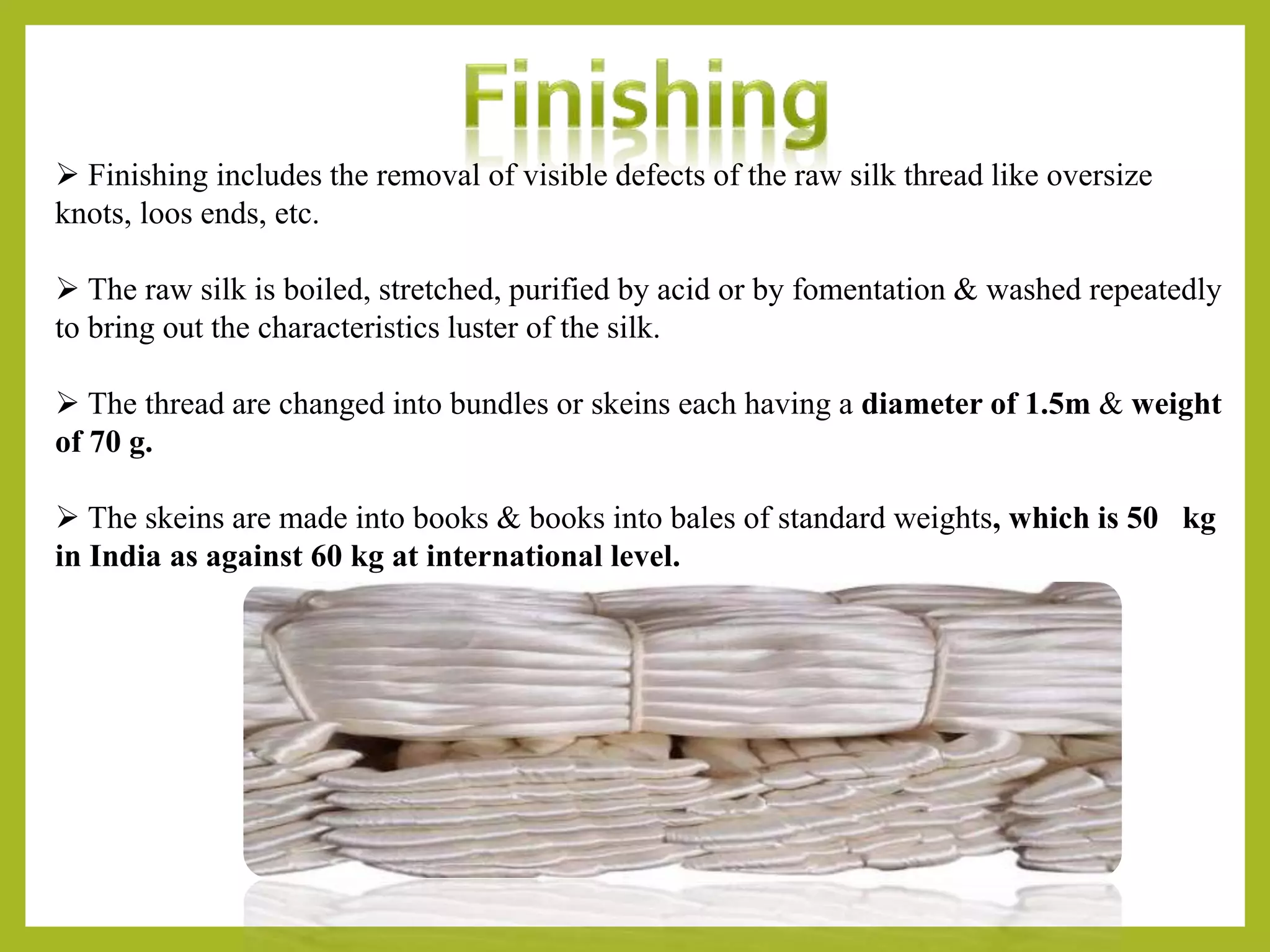 Sericulture - Post Cocoon Technology / Processing of Cocoons | PPTX