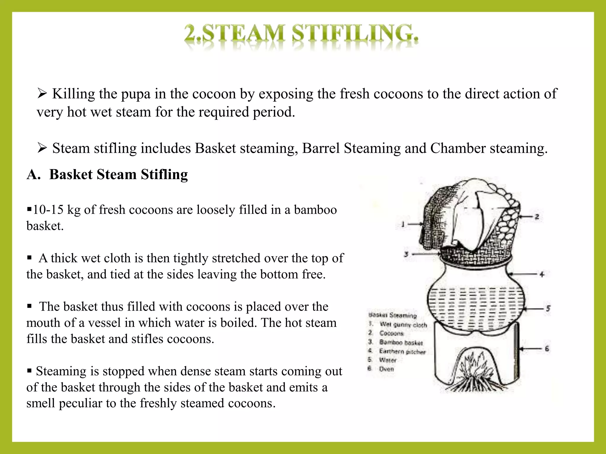 Sericulture - Post Cocoon Technology / Processing of Cocoons | PPTX