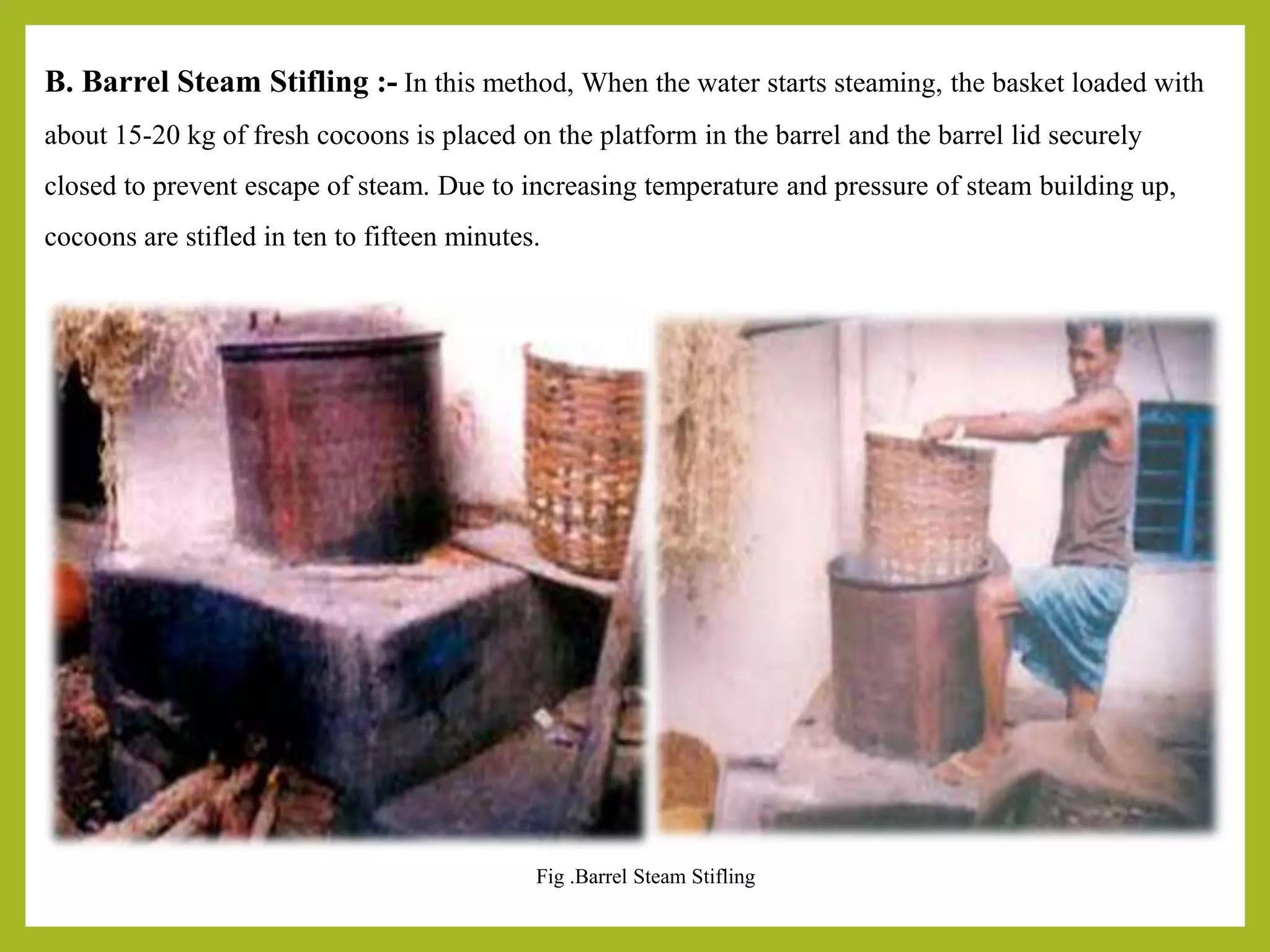 Sericulture - Post Cocoon Technology / Processing of Cocoons | PPTX