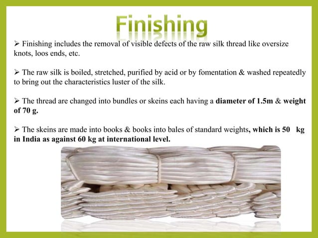 Sericulture - Post Cocoon Technology / Processing of Cocoons | PPTX ...