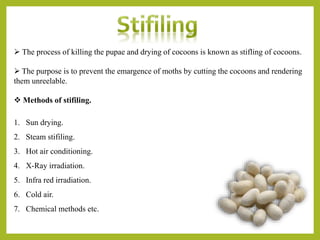 Sericulture - Post Cocoon Technology / Processing of Cocoons | PPTX