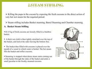 Sericulture - Post Cocoon Technology / Processing of Cocoons | PPTX