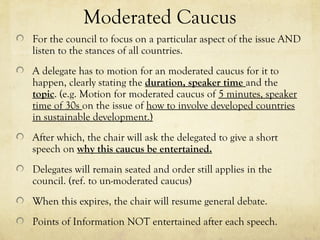Parliamentary Procedures MUN | PPT | Elections | Politics