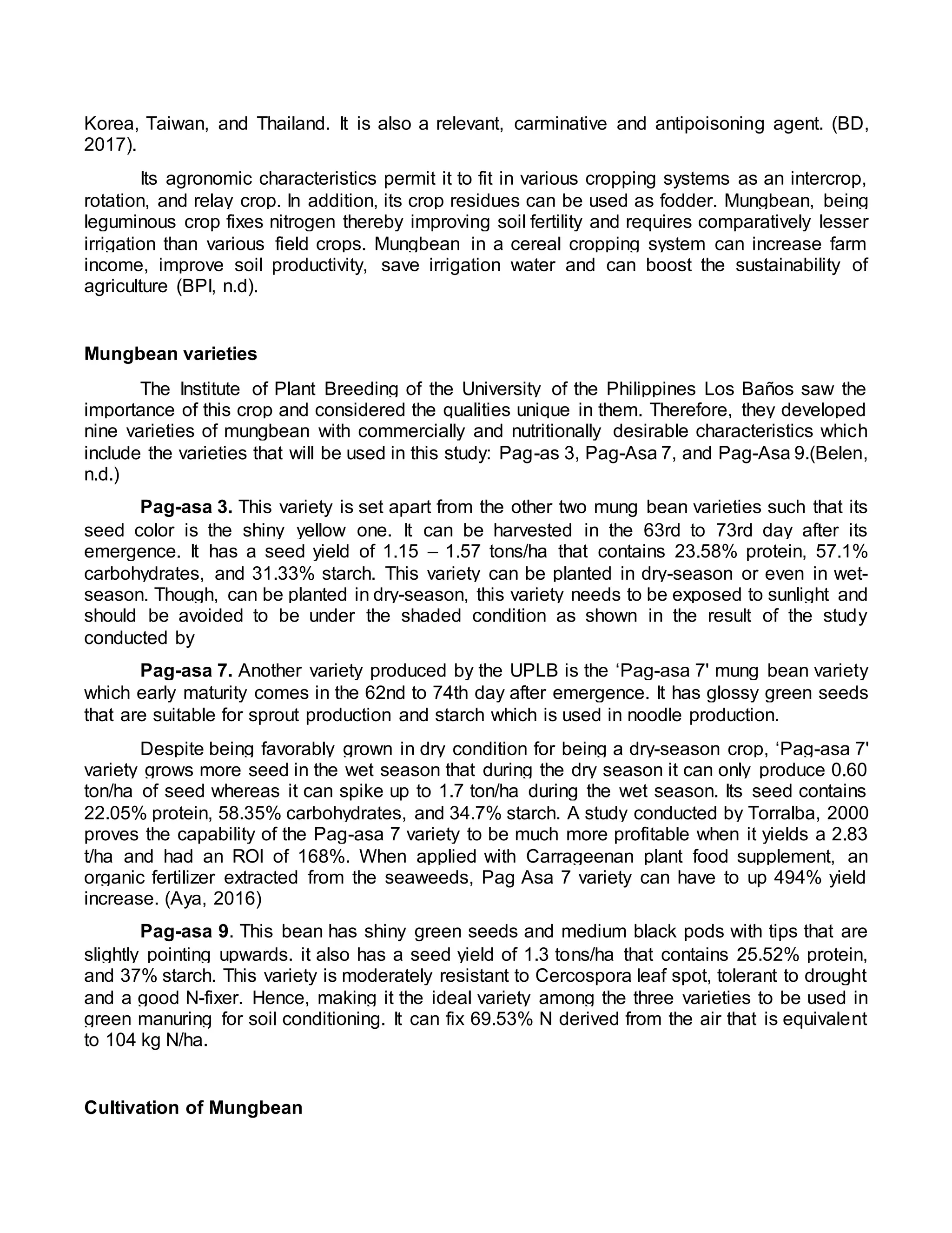 MUNGBEAN VARIETY TRIAL | DOCX