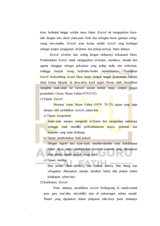 Mungkinkah Kuttab Menjadi Kurikulum Nasional | PDF