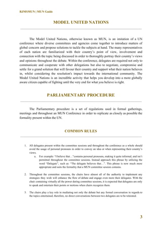 MUN Guide | PDF